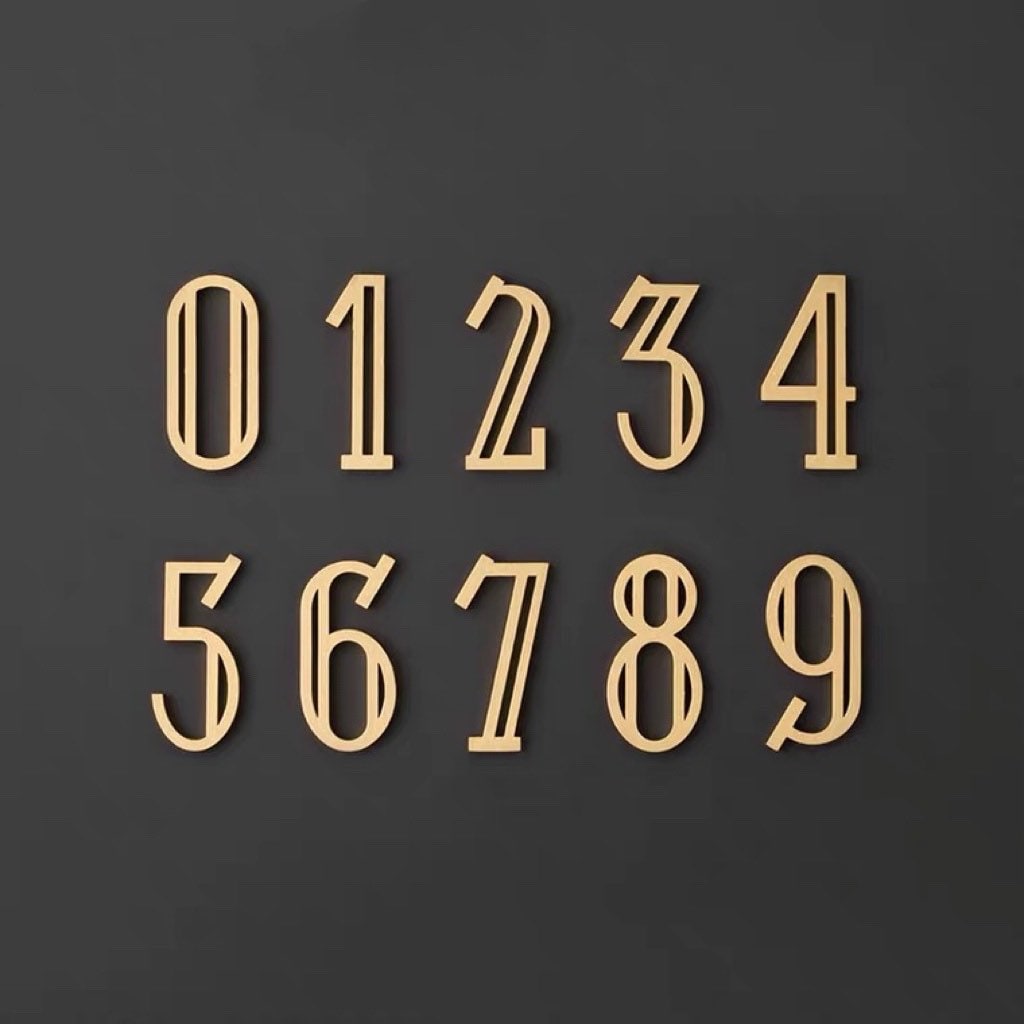 Custom Brass Alphabet letter or Number Sign – Ladiessquare