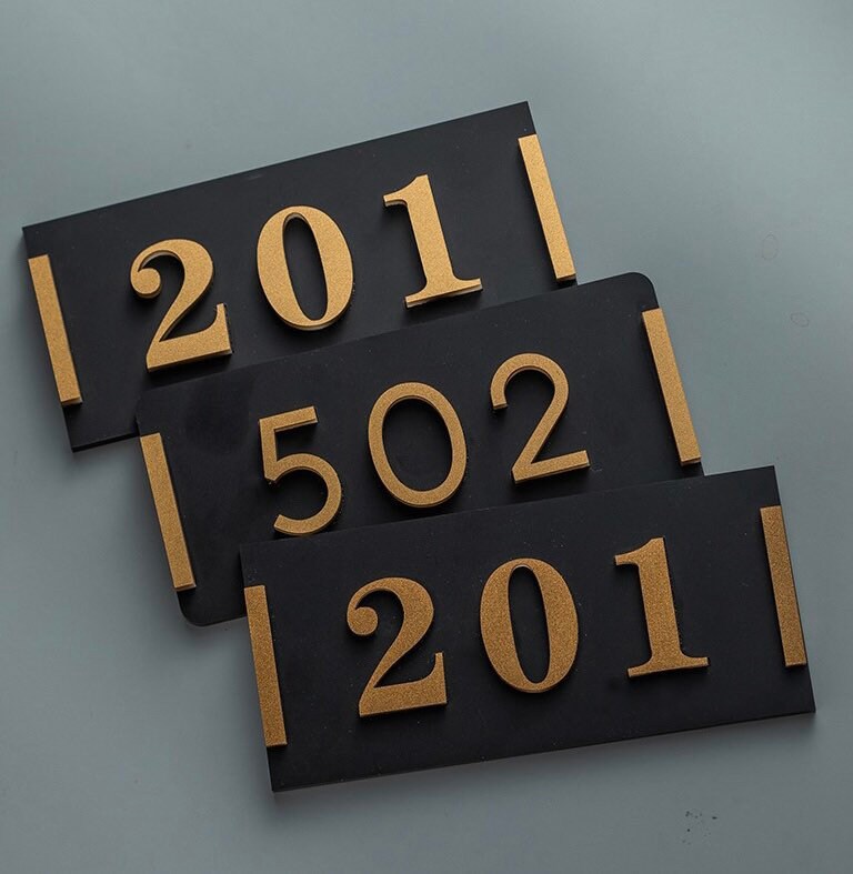 Custom Acrylic Hotel Room Number Sign, Office Door Sign, Signage ...